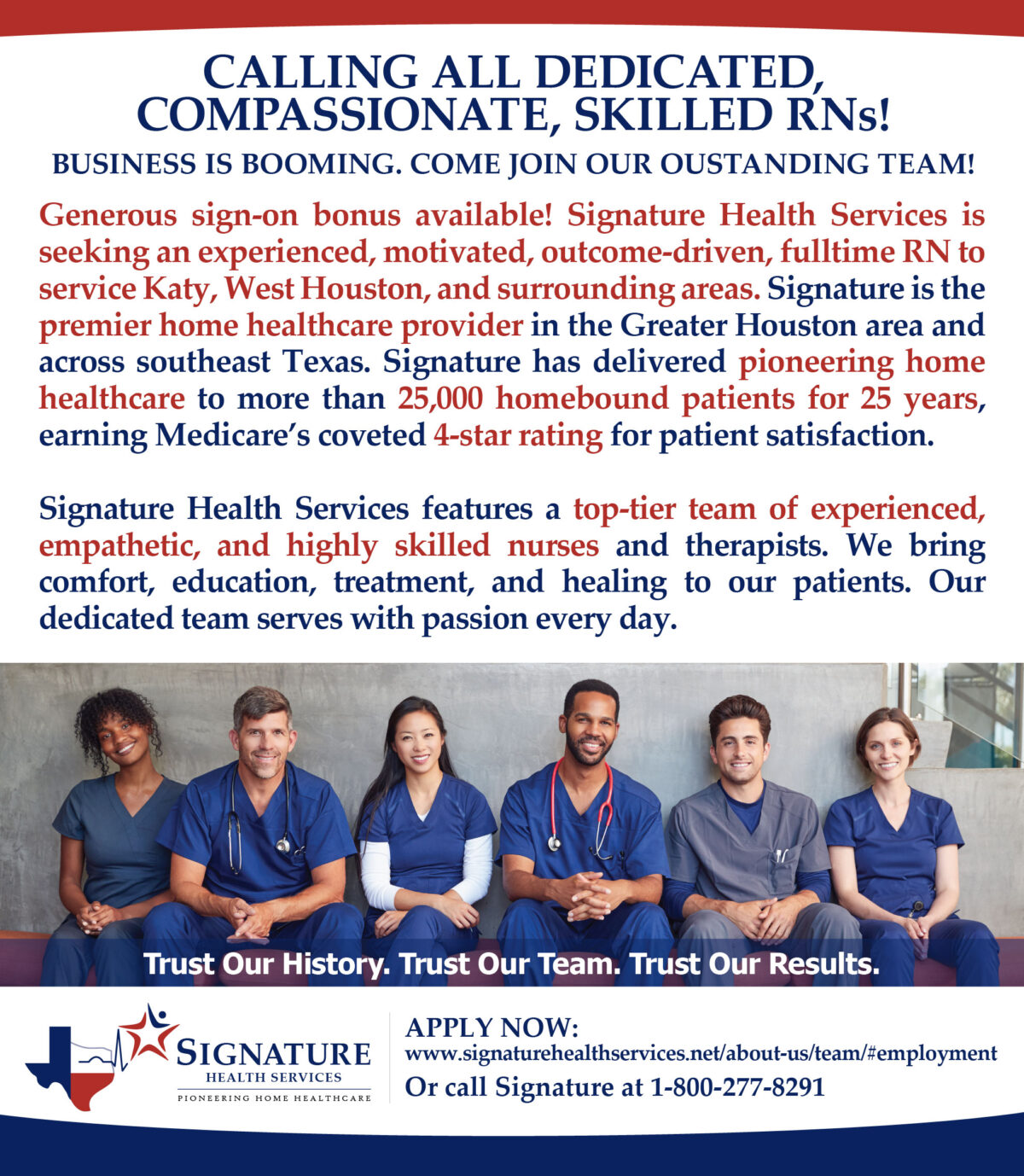 Come Join Our Team! - Signature Health Services